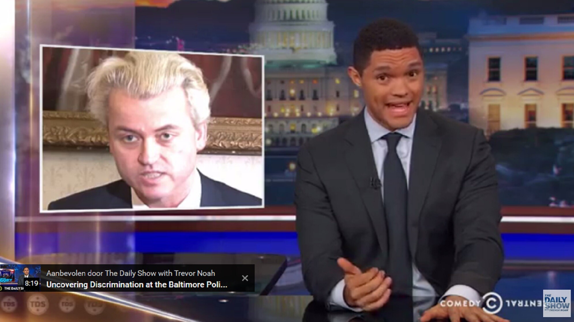 Trevor Noah spot met Geert Wilders: "Wat is dat met die schurken en hun ...