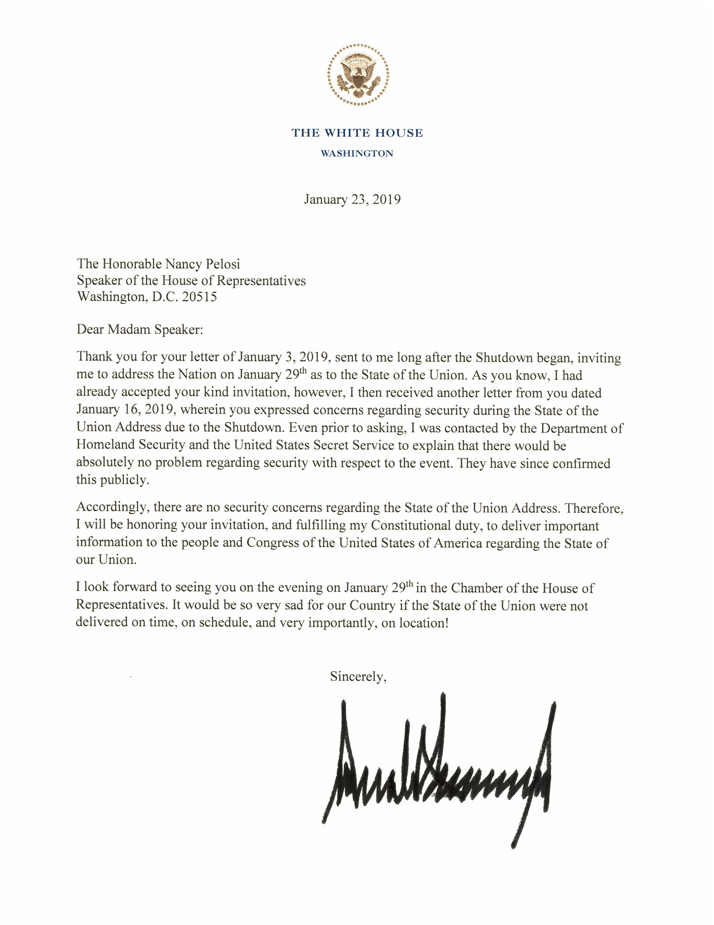 Trump stelt State of the Union uit tot na de shutdown | De Morgen