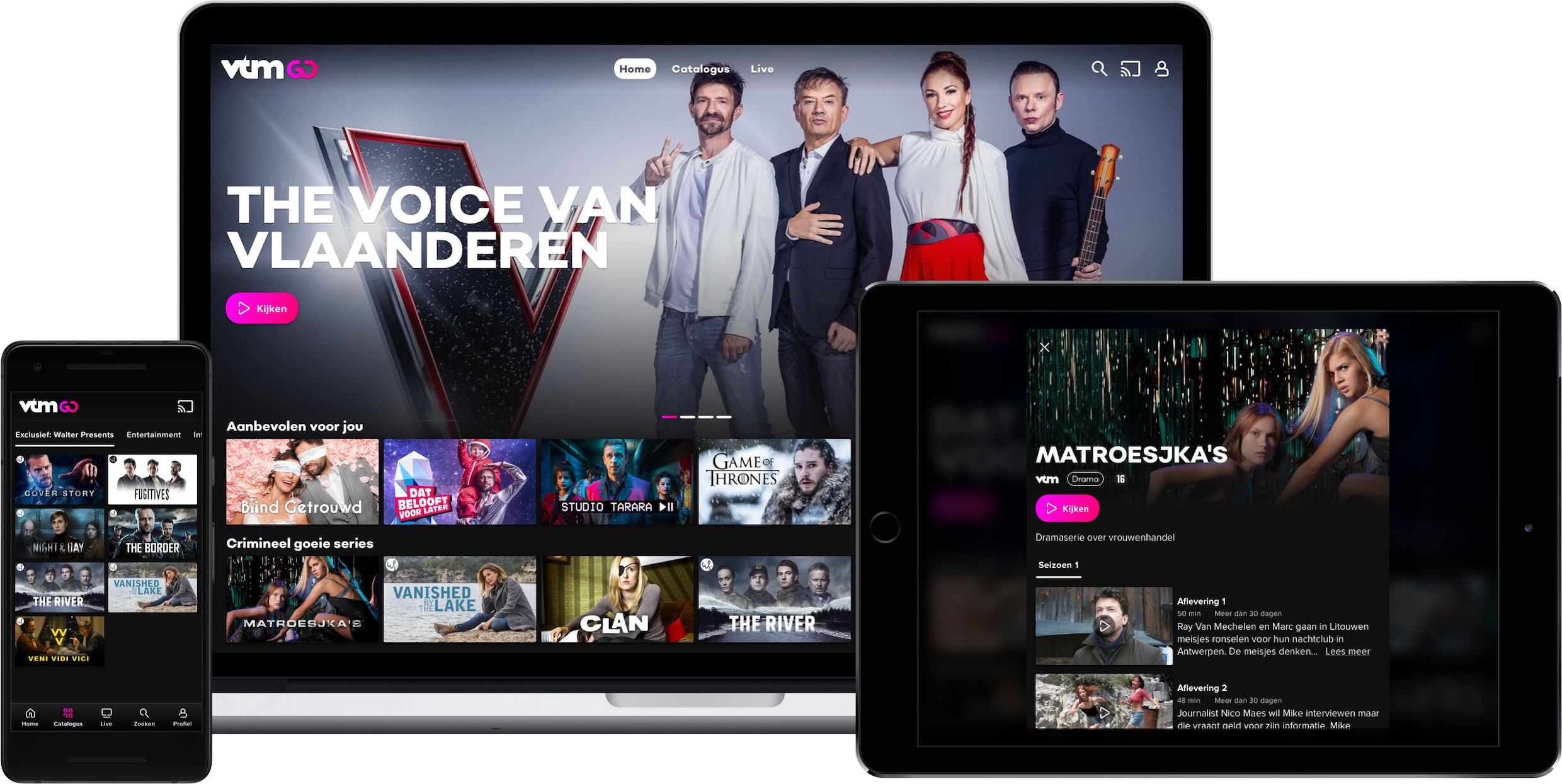 Gratis online kijken naar VTM, Q2, Vitaya en CAZ: met VTM GO is de ...