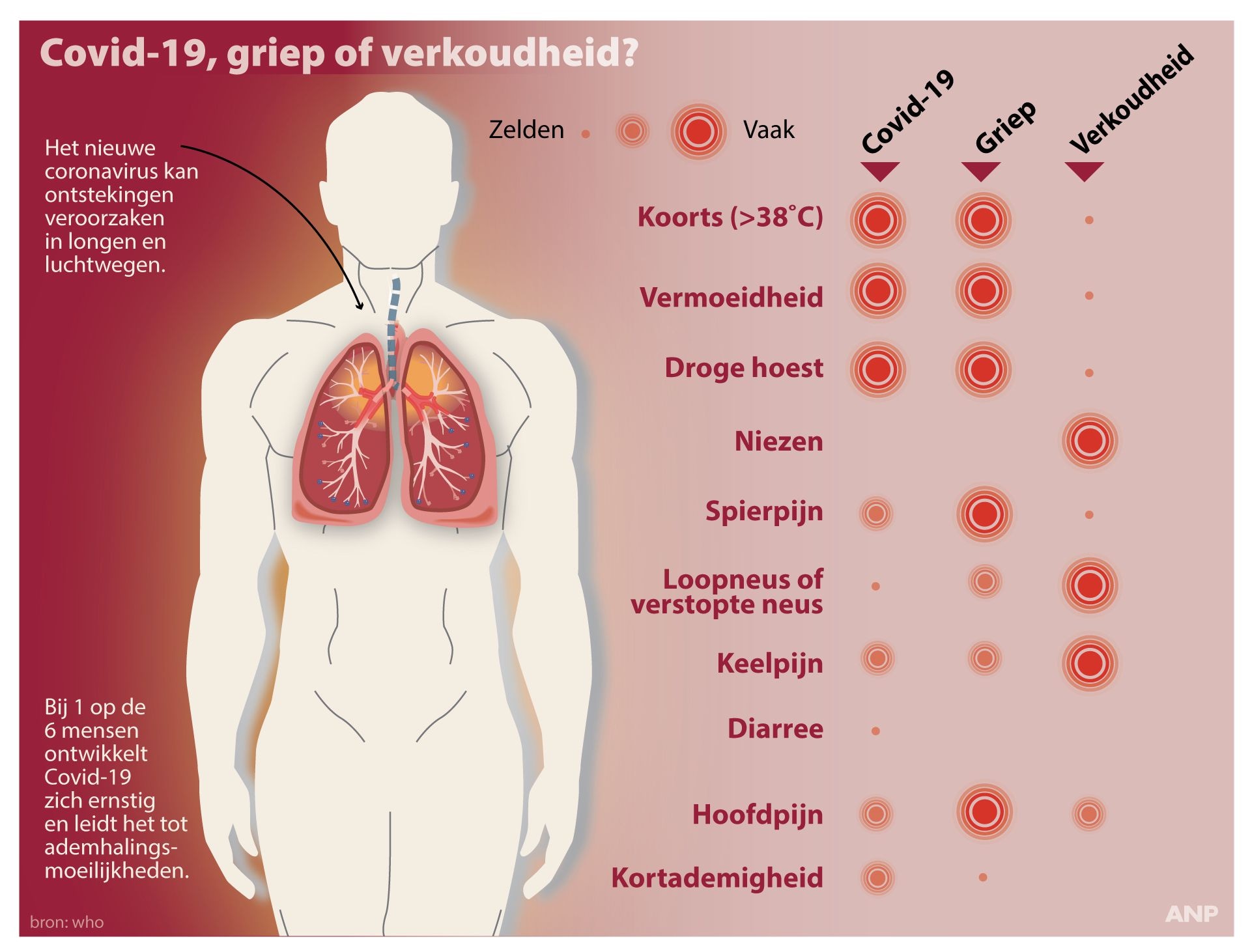 Griep, verkoudheid of het coronavirus? Dit is het verschil in symptomen ...