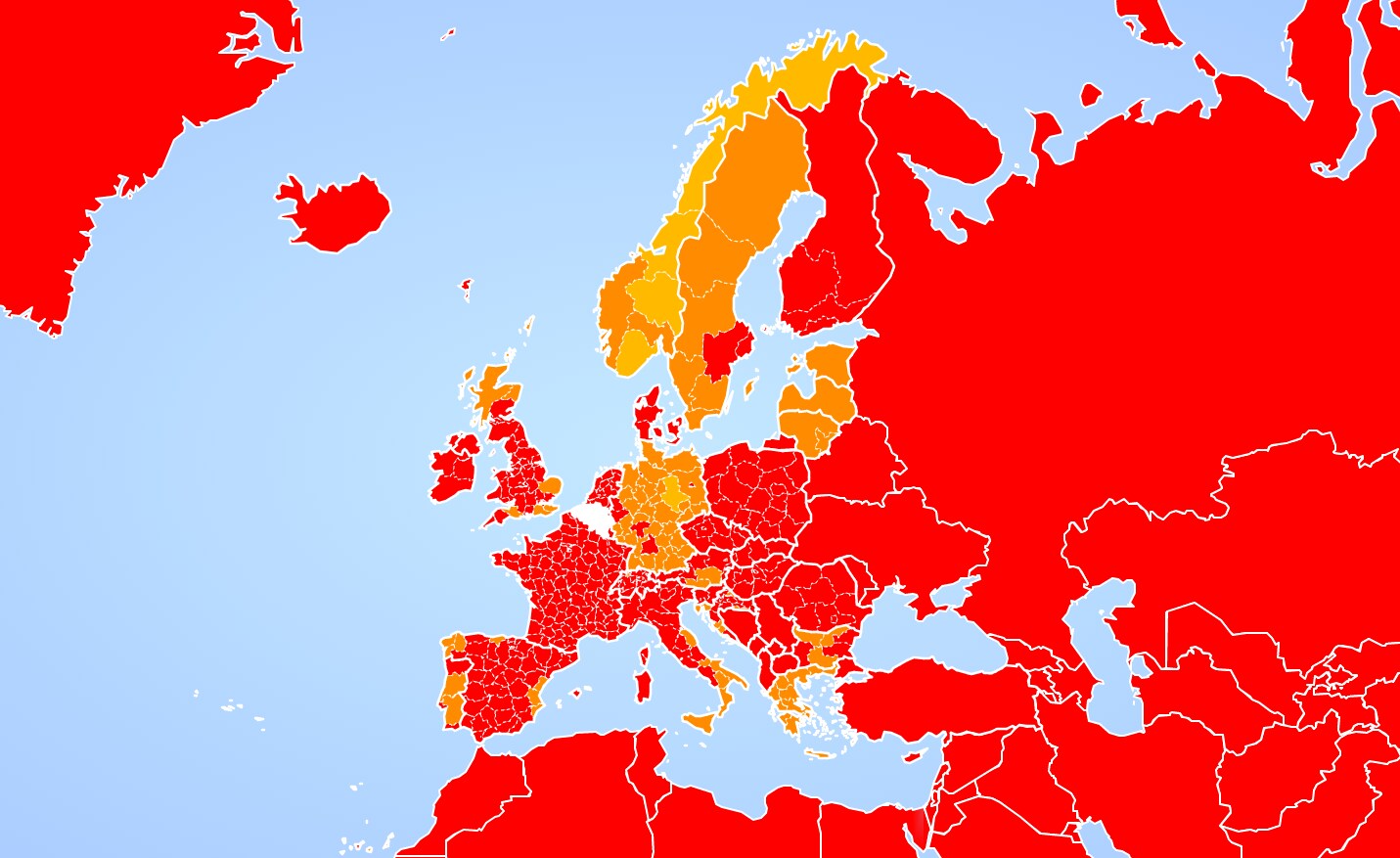 Nieuw reisadvies: Frankrijk wordt volledig rode zone | De Morgen