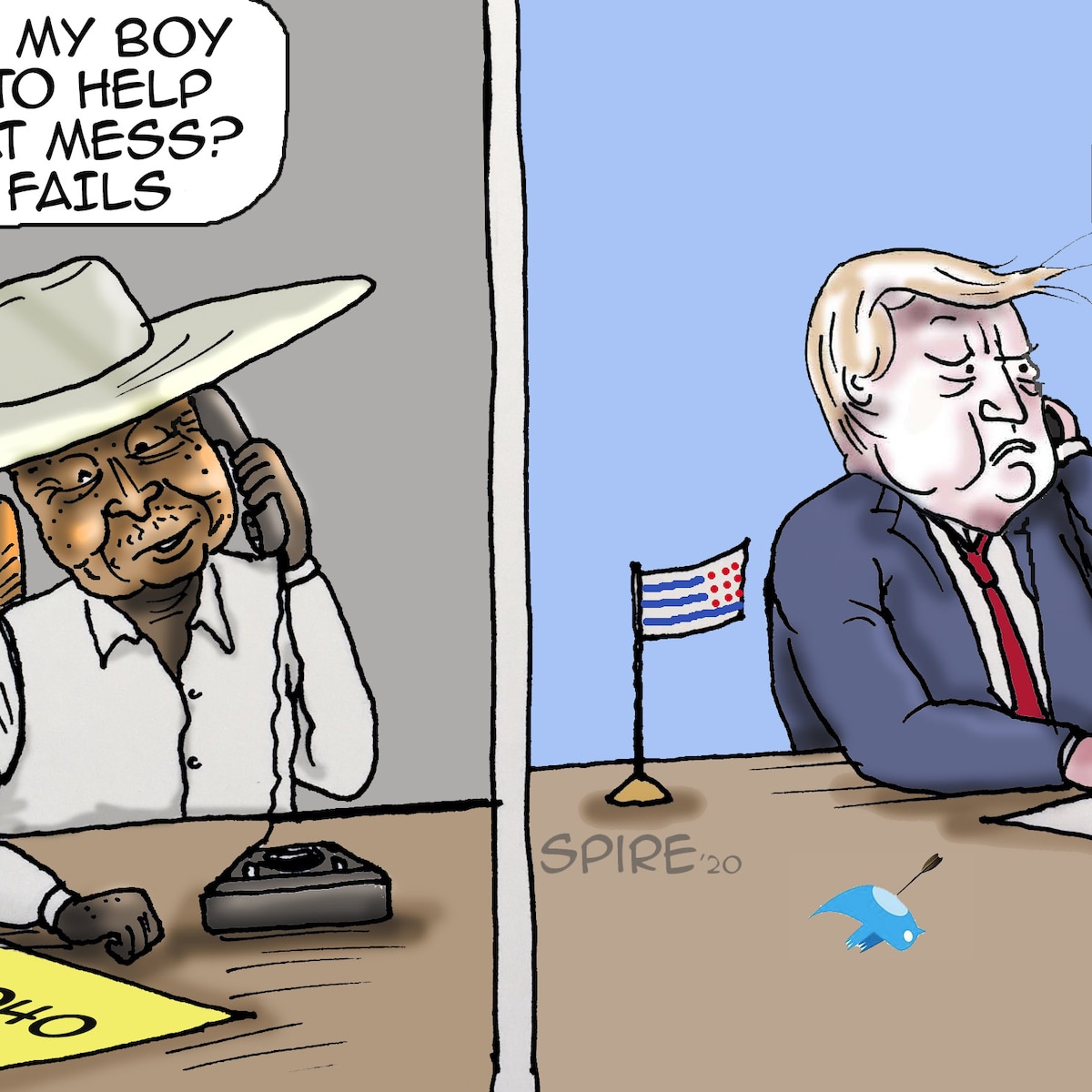 Sport Politieke Cartoon