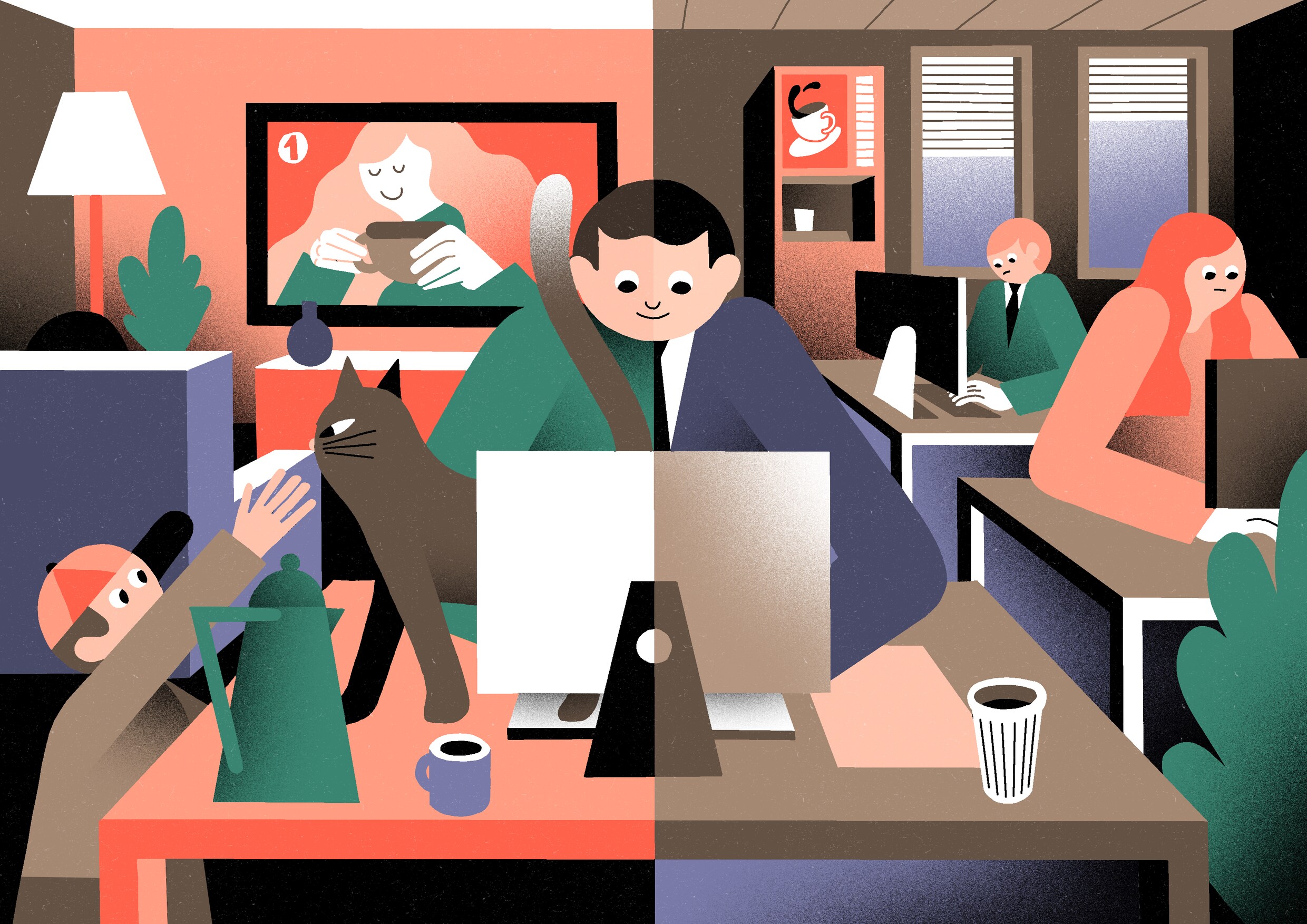 Telewerk doet ziekteverzuim dalen | De Morgen