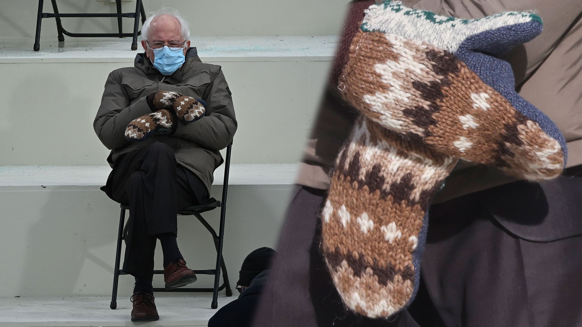 Handgebreide wanten van Bernie Sanders rollen voortaan uit de fabriek ...