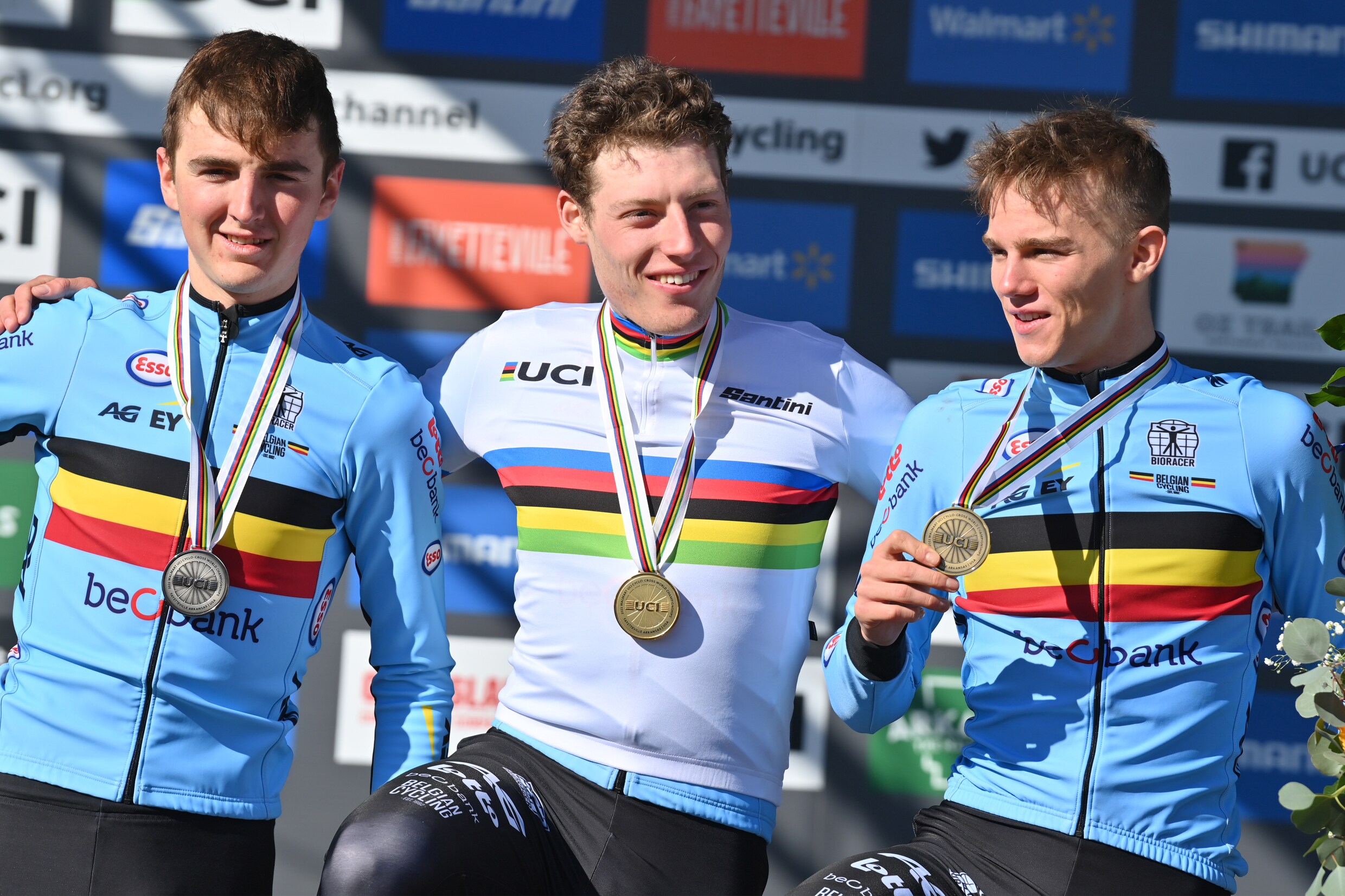 Volledig Belgisch podium voor beloften op wereldkampioenschap ...