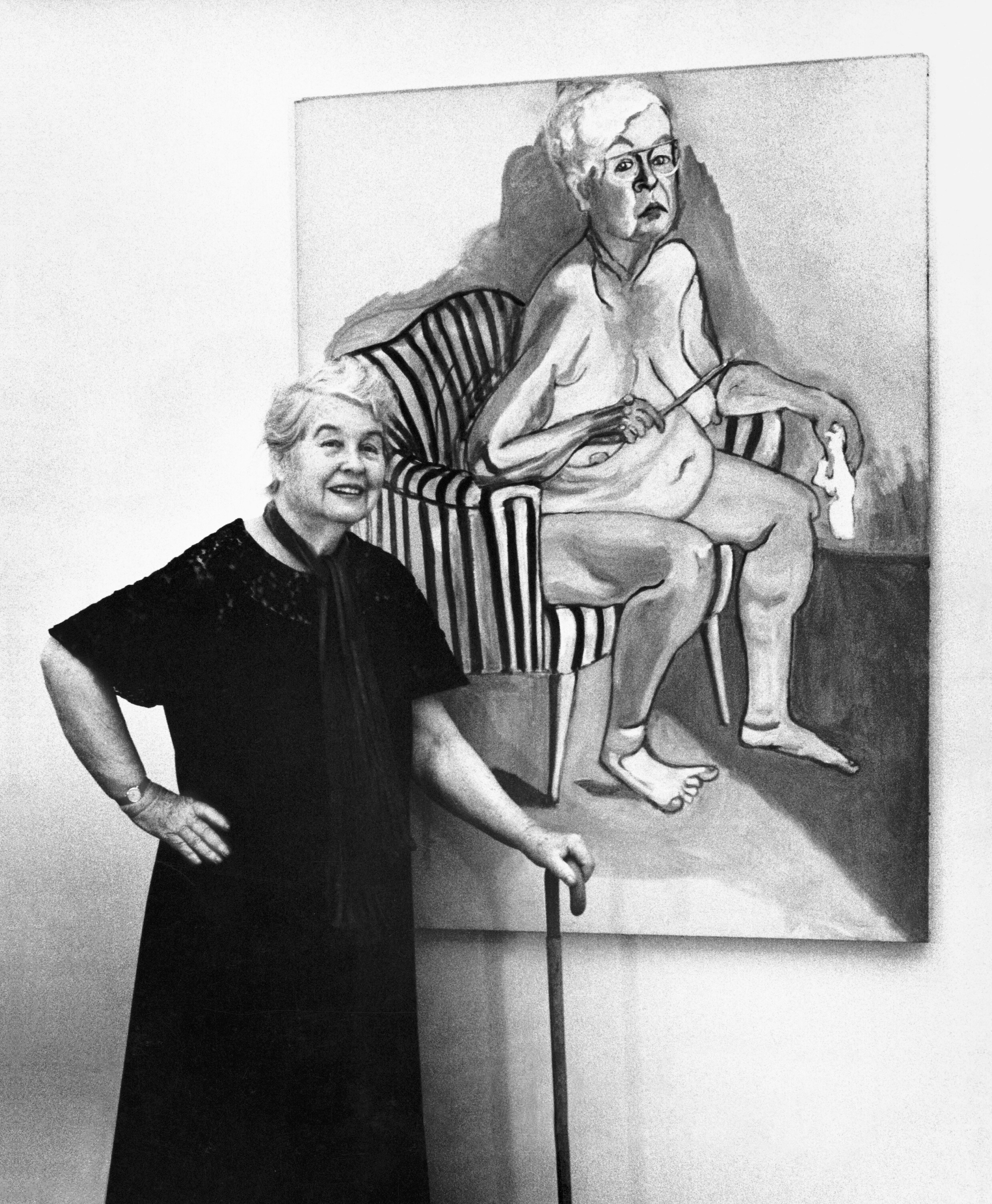 Schilderijen van mensen gepokt en gemazeld door het leven: Alice Neel ...
