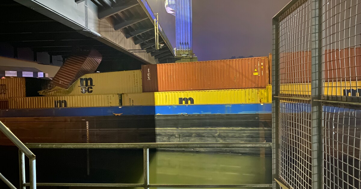 Containerschip ramt Ringbrug in Willebroek, N16 weer vrijgegeven voor ...