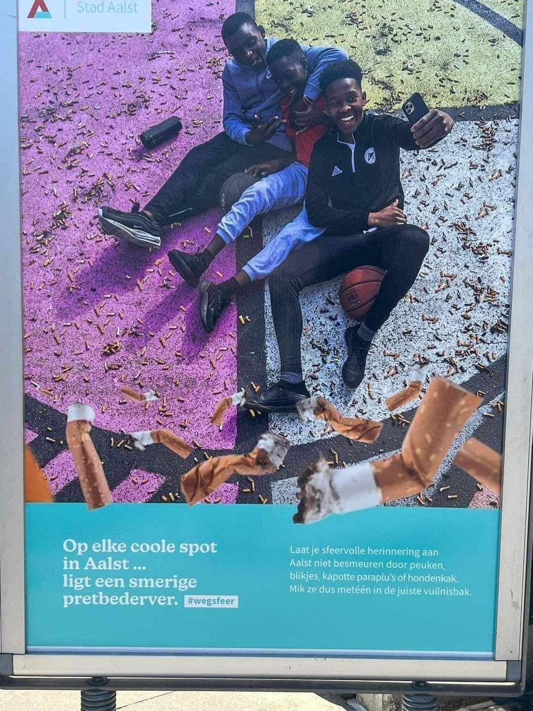 Aalsterse zwerfvuilcampagne met jongeren van kleur gaat de mist in ...