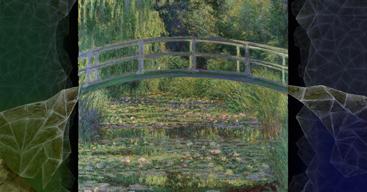 Een met de hand geschilderd game dat je anders naar Claude Monet doet ...