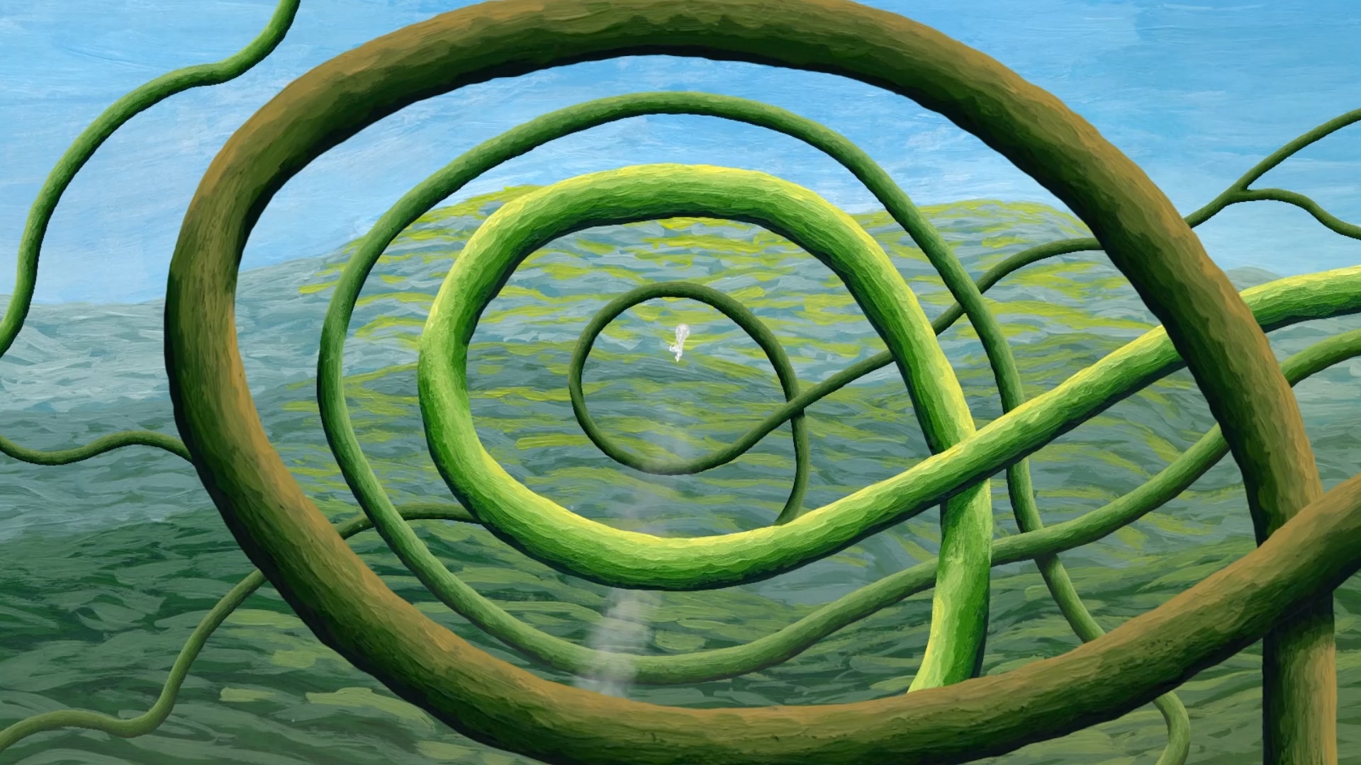 Een met de hand geschilderd game dat je anders naar Claude Monet doet ...