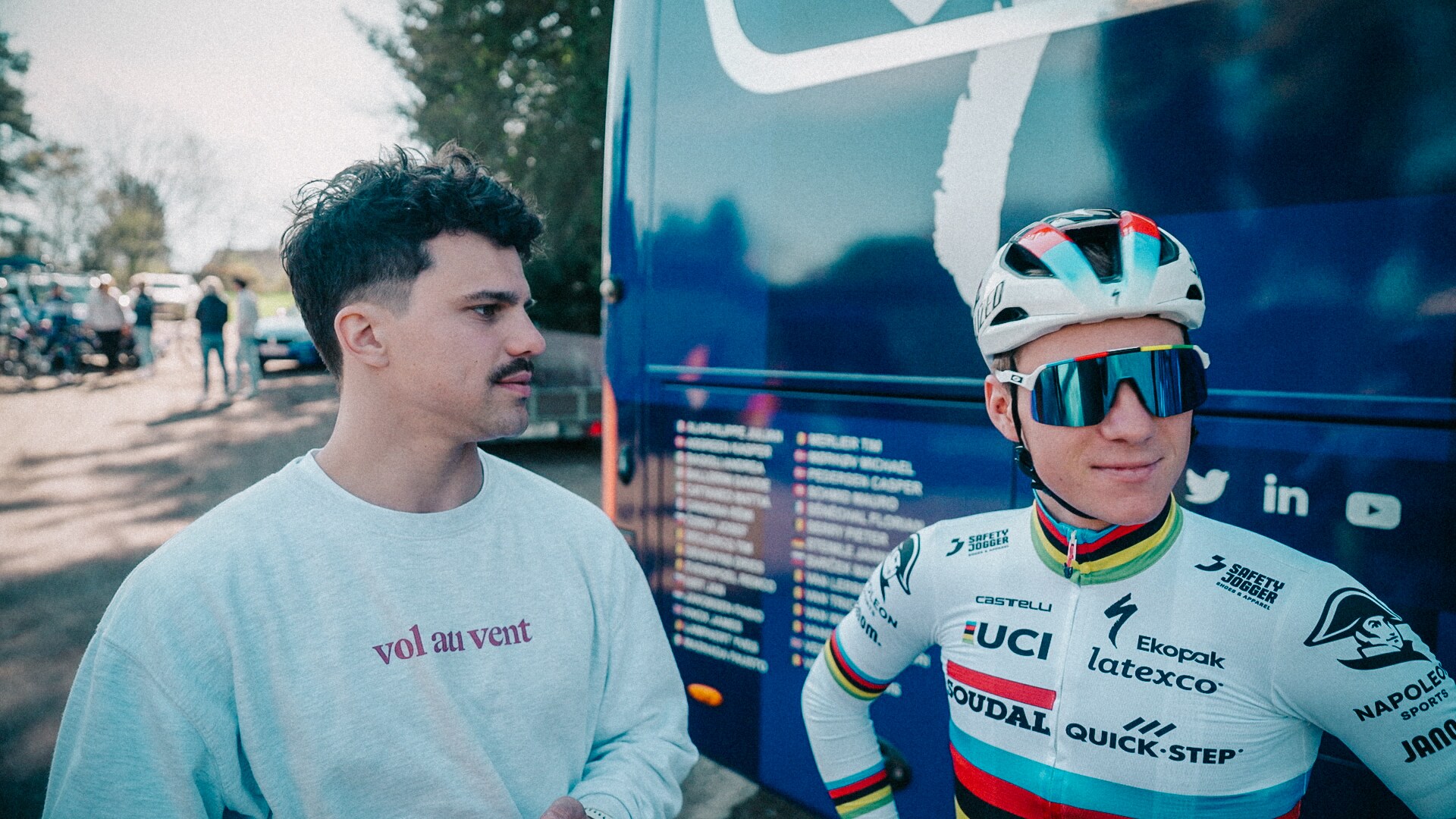 Average Rob in het wiel van Remco Evenepoel: ‘Ik had gedacht dat er af ...