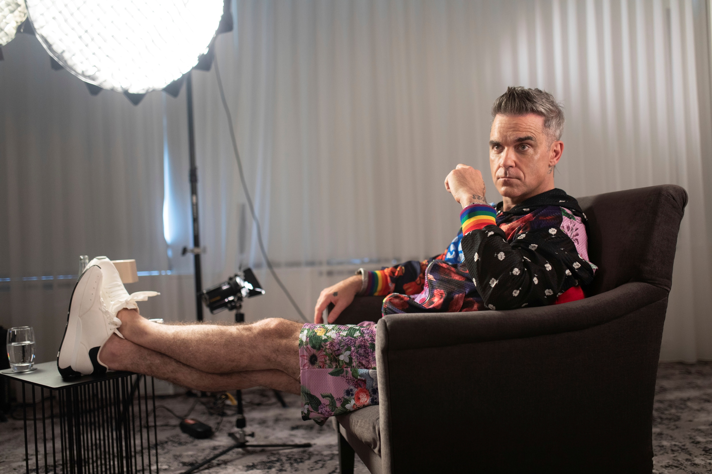 Popster Robbie Williams: ‘Ik was ziek in mijn hoofd. Dat ben ik vandaag ...