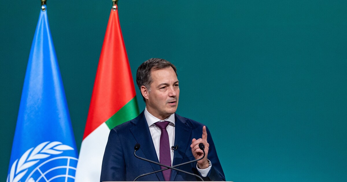 De Croo op VN-klimaattop: ‘We moeten iedereen aan boord hebben ...