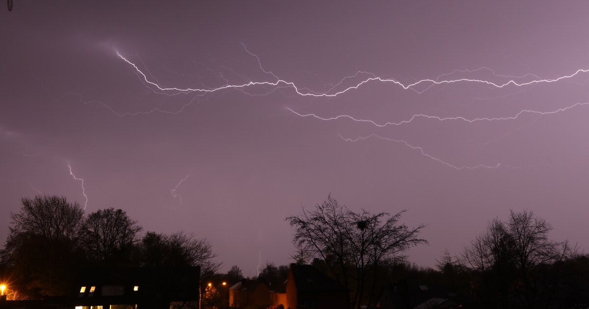 Code geel voor hevig onweer: vanavond liters regen en mogelijk hagel verwacht | De Morgen