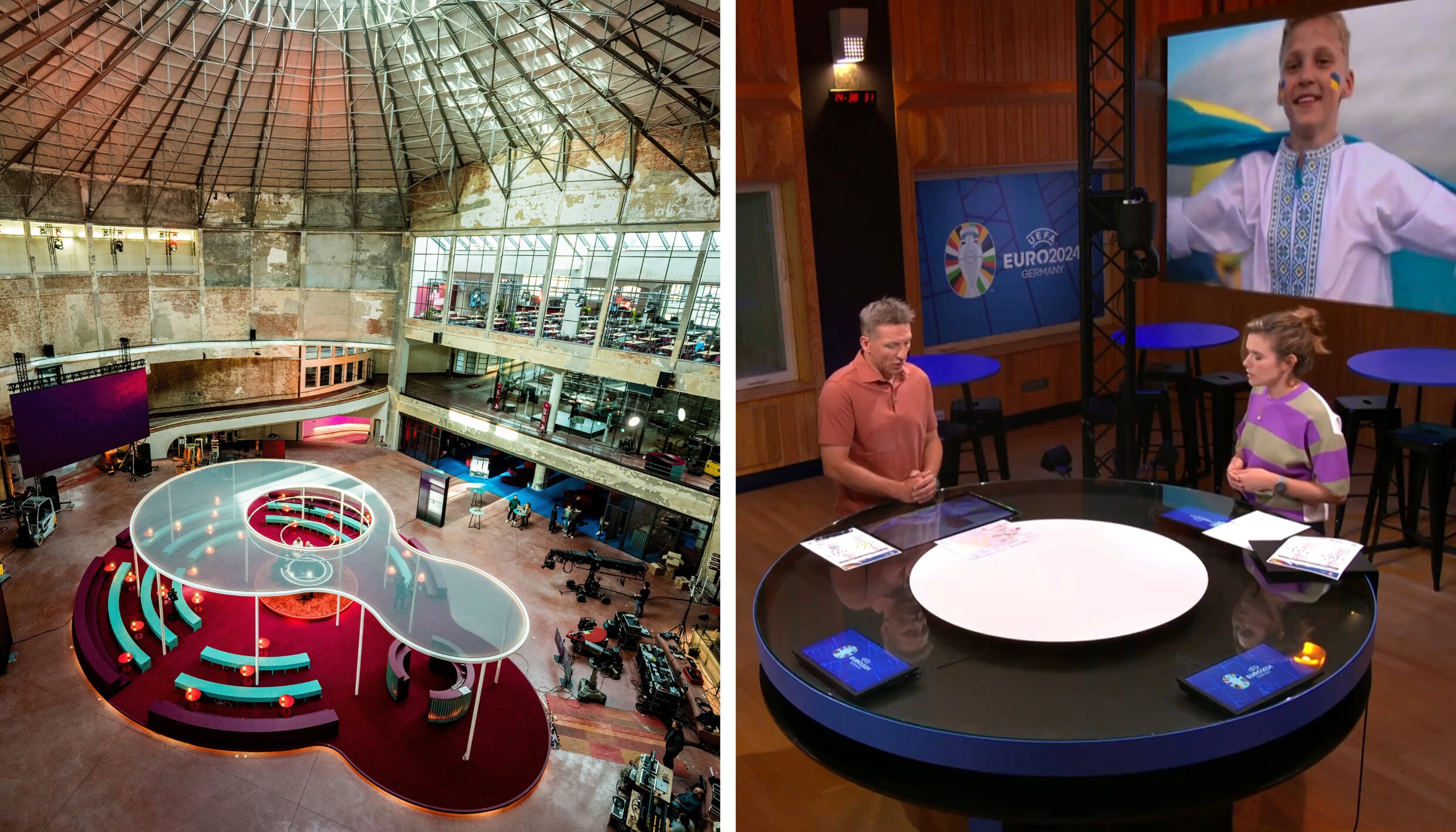 Het EK voetbal lijkt een feest in mineur: hoe de Sporza-studio de bal ...