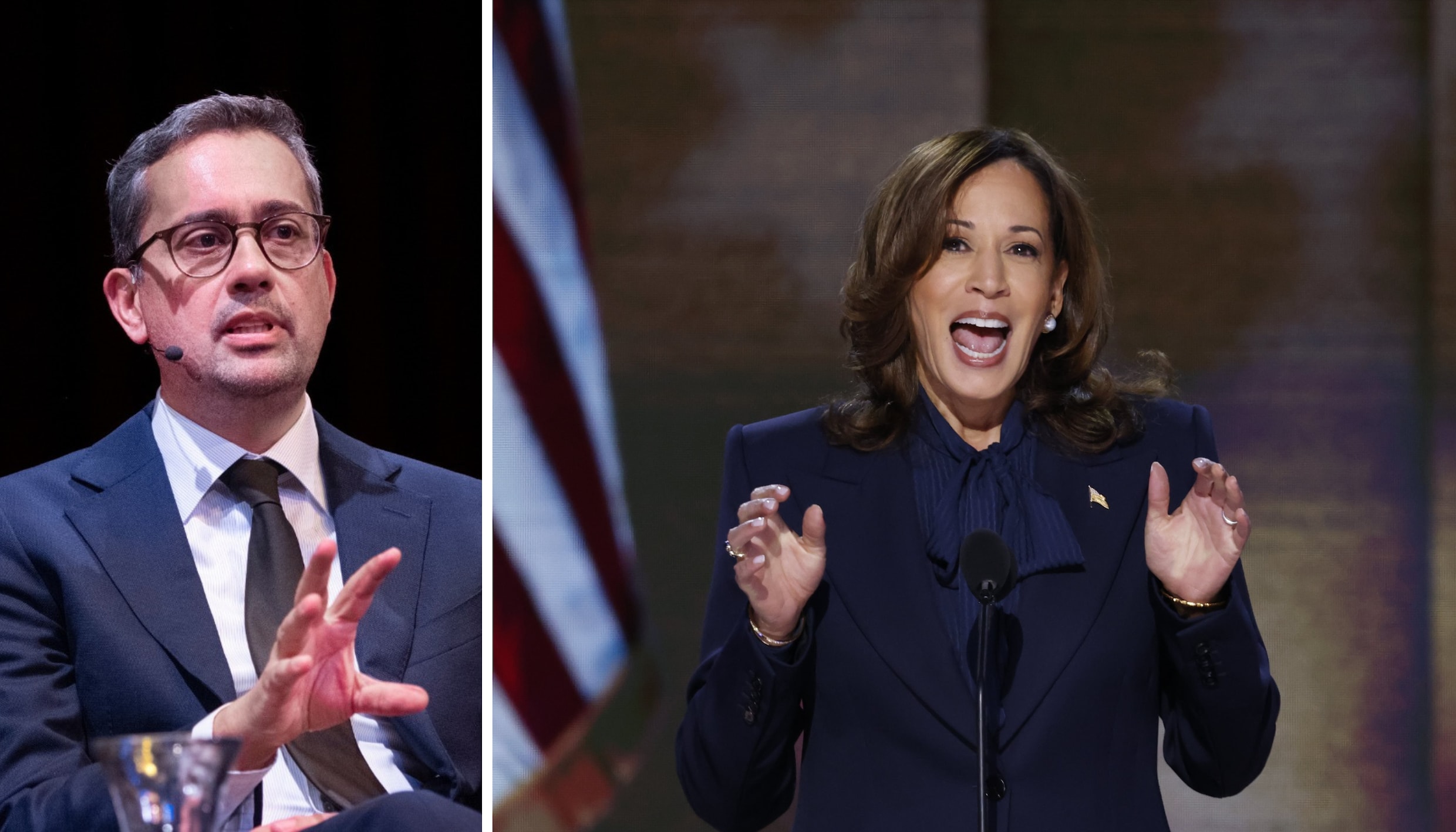 ‘Trump hing meteen na Harris’ speech aan de lijn bij Fox News. Nogal ...