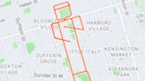 Canadese loper tilt Strava-kunst naar heerlijk nieuw niveau met dansend ...