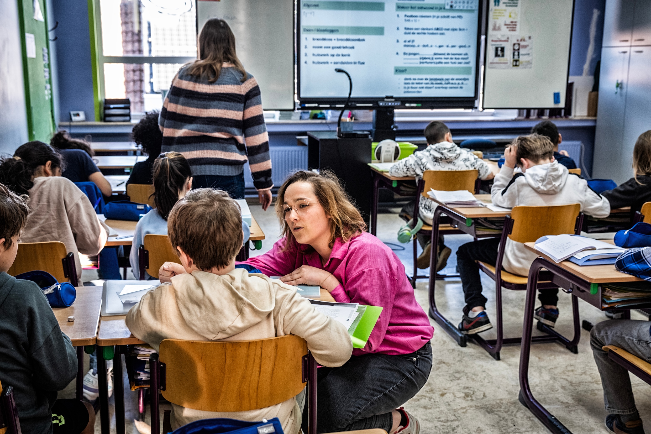 De A-HA!-school in Kontich, een voorbeeld volgens minister Demir: ‘Ik ...
