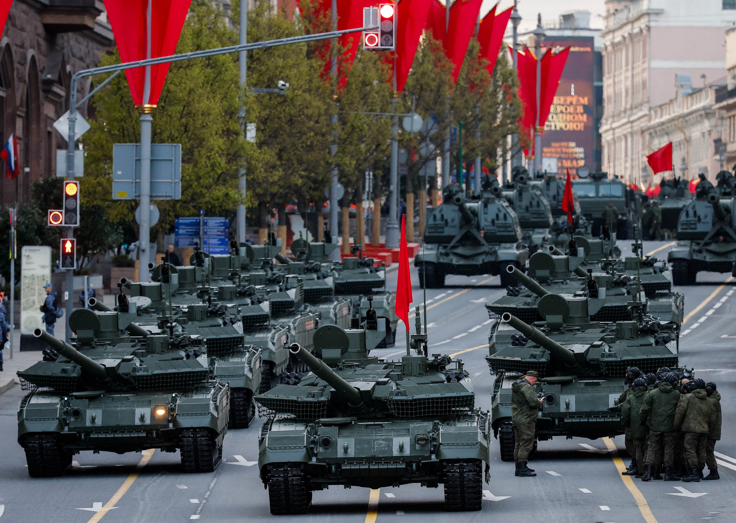 Nervositeit stijgt in Moskou voor Poetins parade: ‘Het is eenvoudig ...