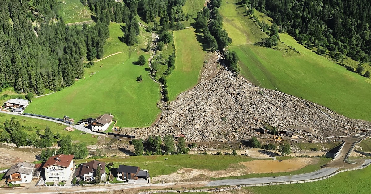 Natuurramp in Tirol: modderstroom zet dorp Gschnitz om in puin ...