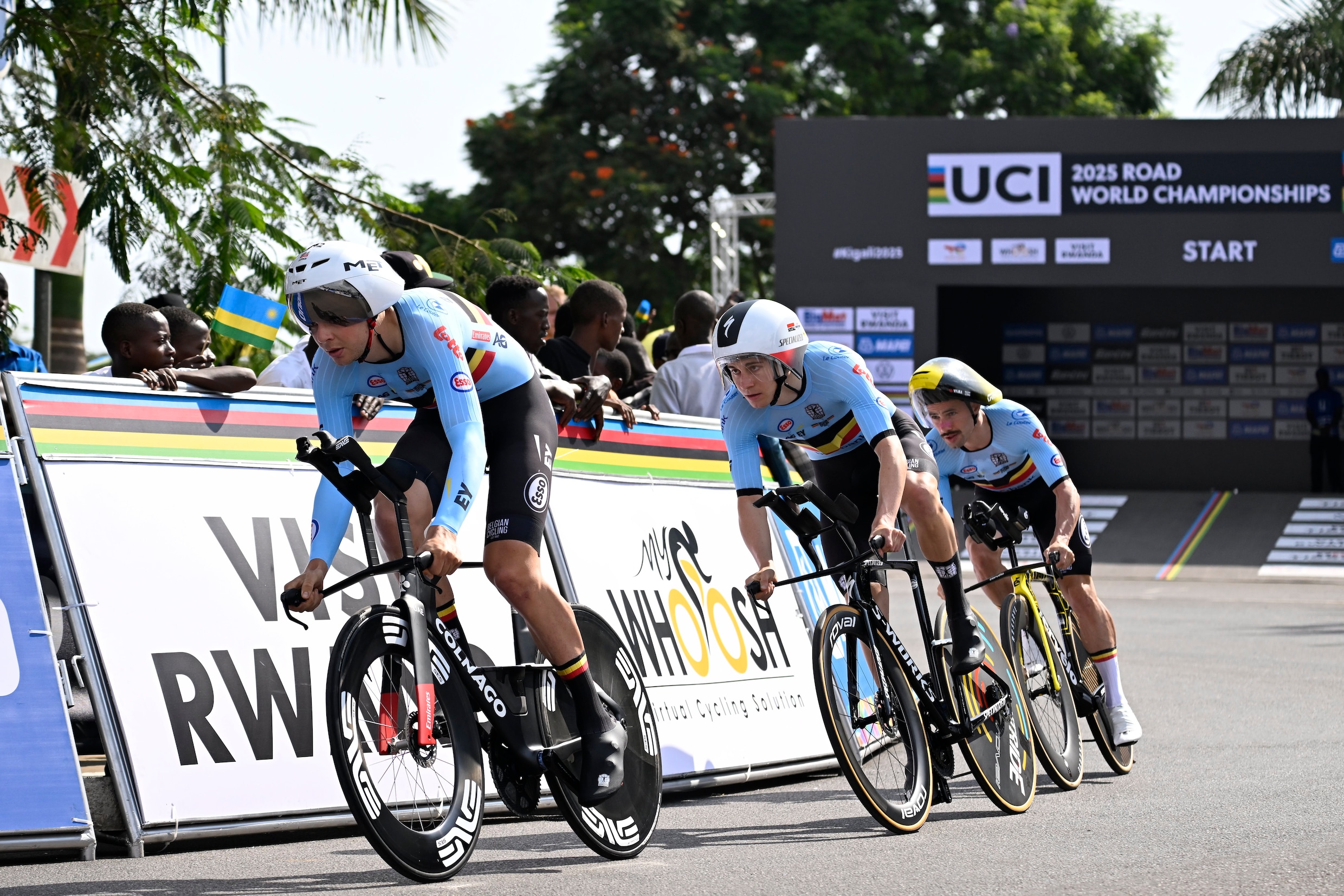 De les na de gemengde ploegentijdrit: voldoende drinken tijdens de ...