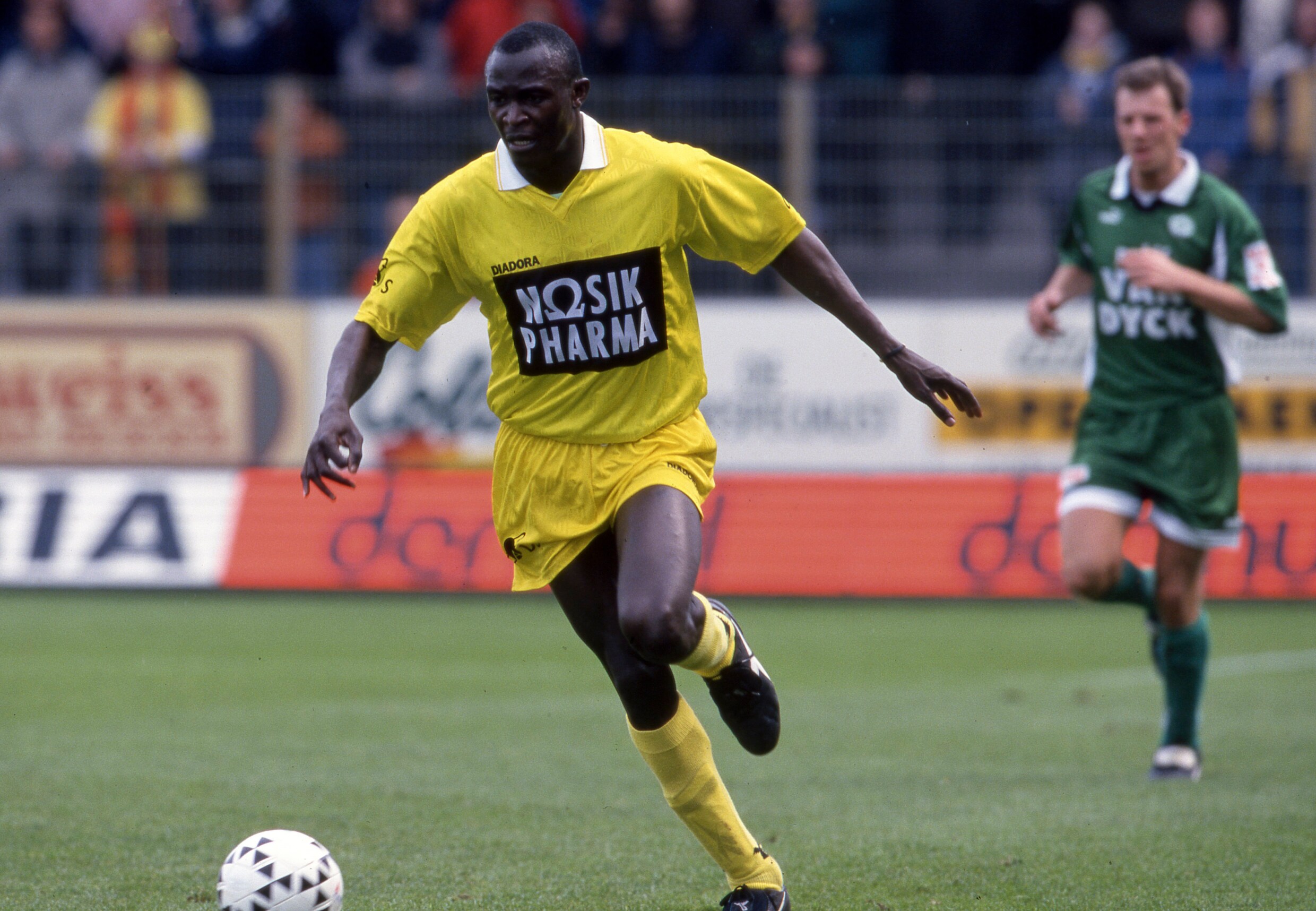 Vader Lukaku, een grote spits die af en toe van het rechte pad afging ...