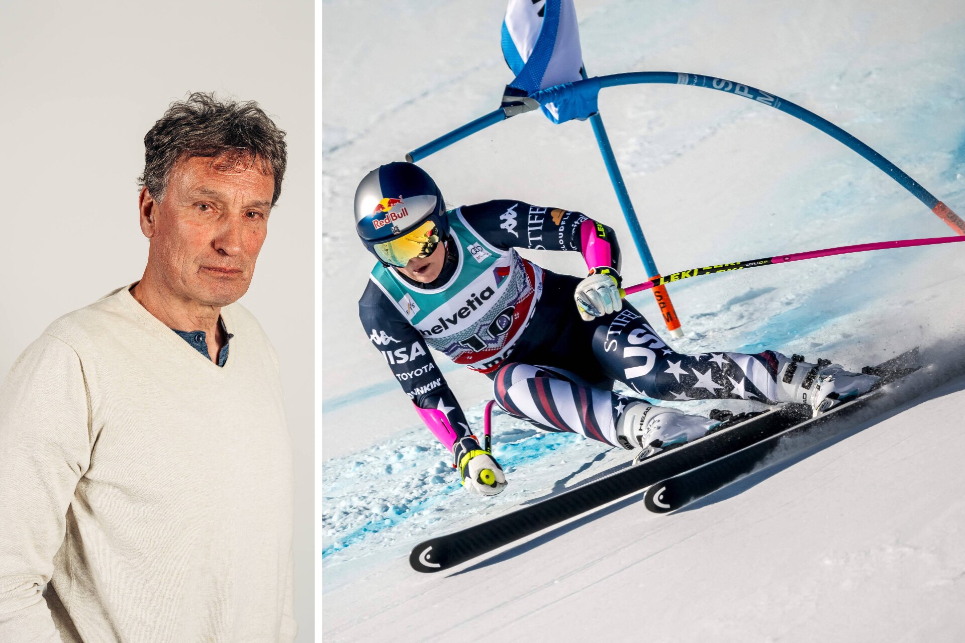 In het skiën vind je wel vaker gevorderde dertigers die met spuug ...