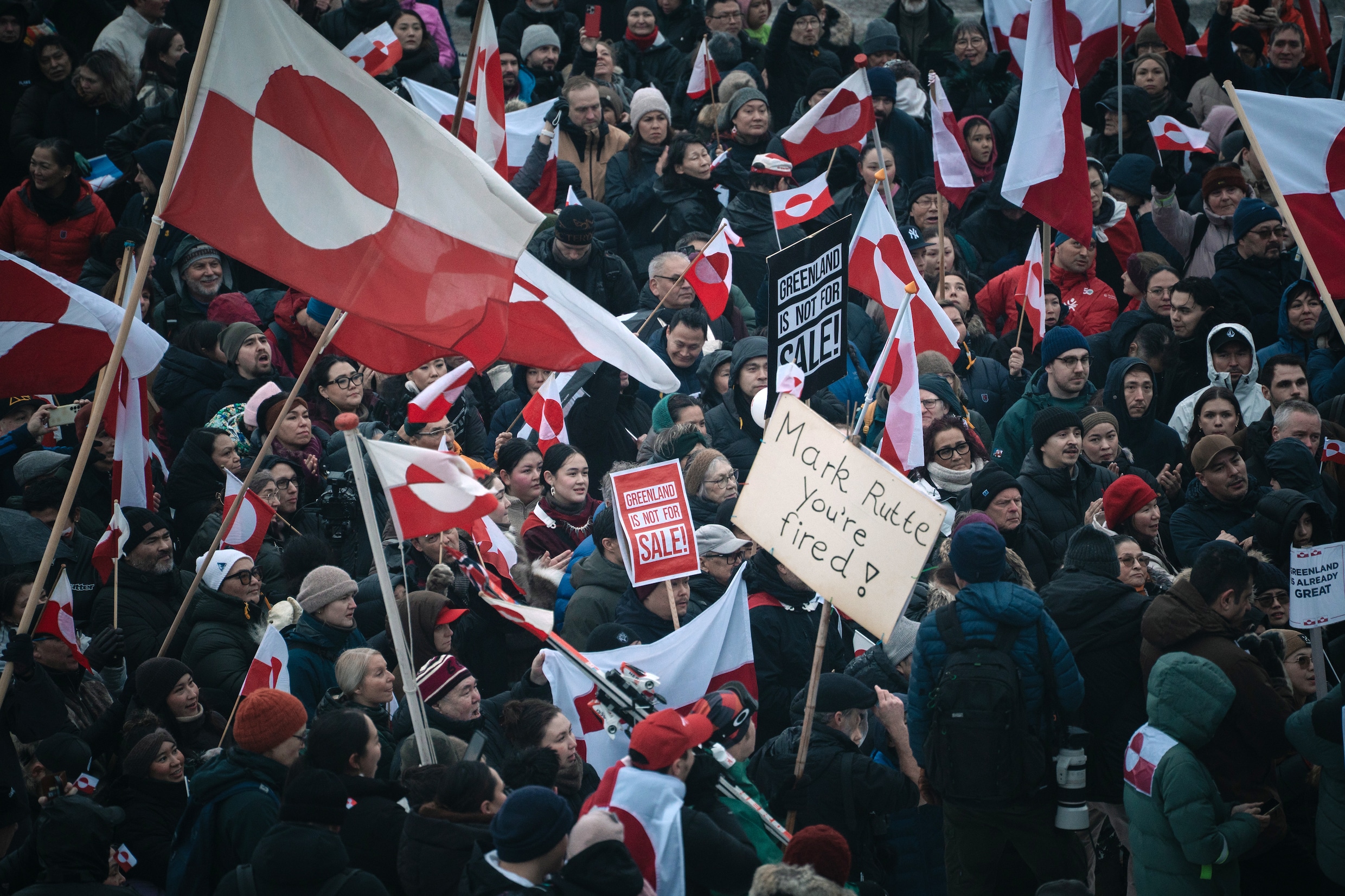 Op Groenland breekt een ongewoon protest uit: ‘Toen Trump begon te ...
