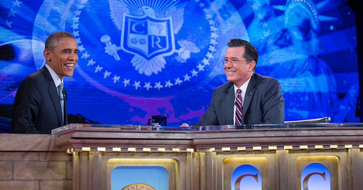 Stephen Colbert trotseert ingreep CBS in zijn talkshow, na verbod ...