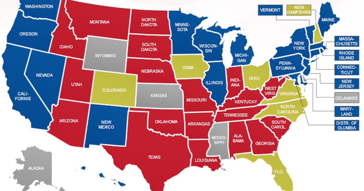 'The Swing States': waar de Amerikaanse verkiezingen beslist worden ...