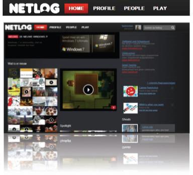 Netlog mikt op jong publiek met zwarte look | De Morgen