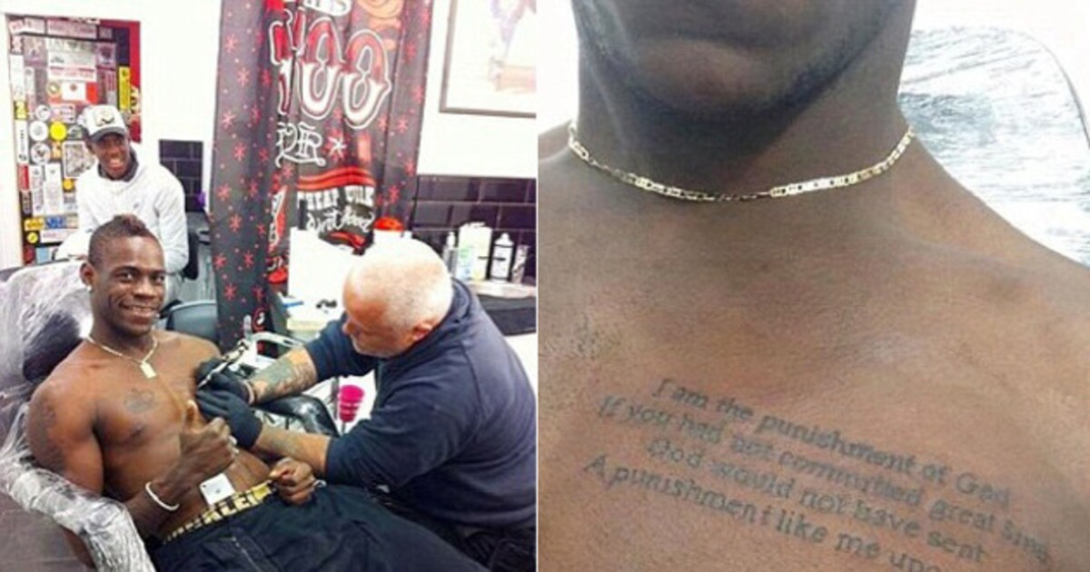 Balotelli scoort nog eens en waant zich met nieuwe tattoo Dzjengis Khan ...