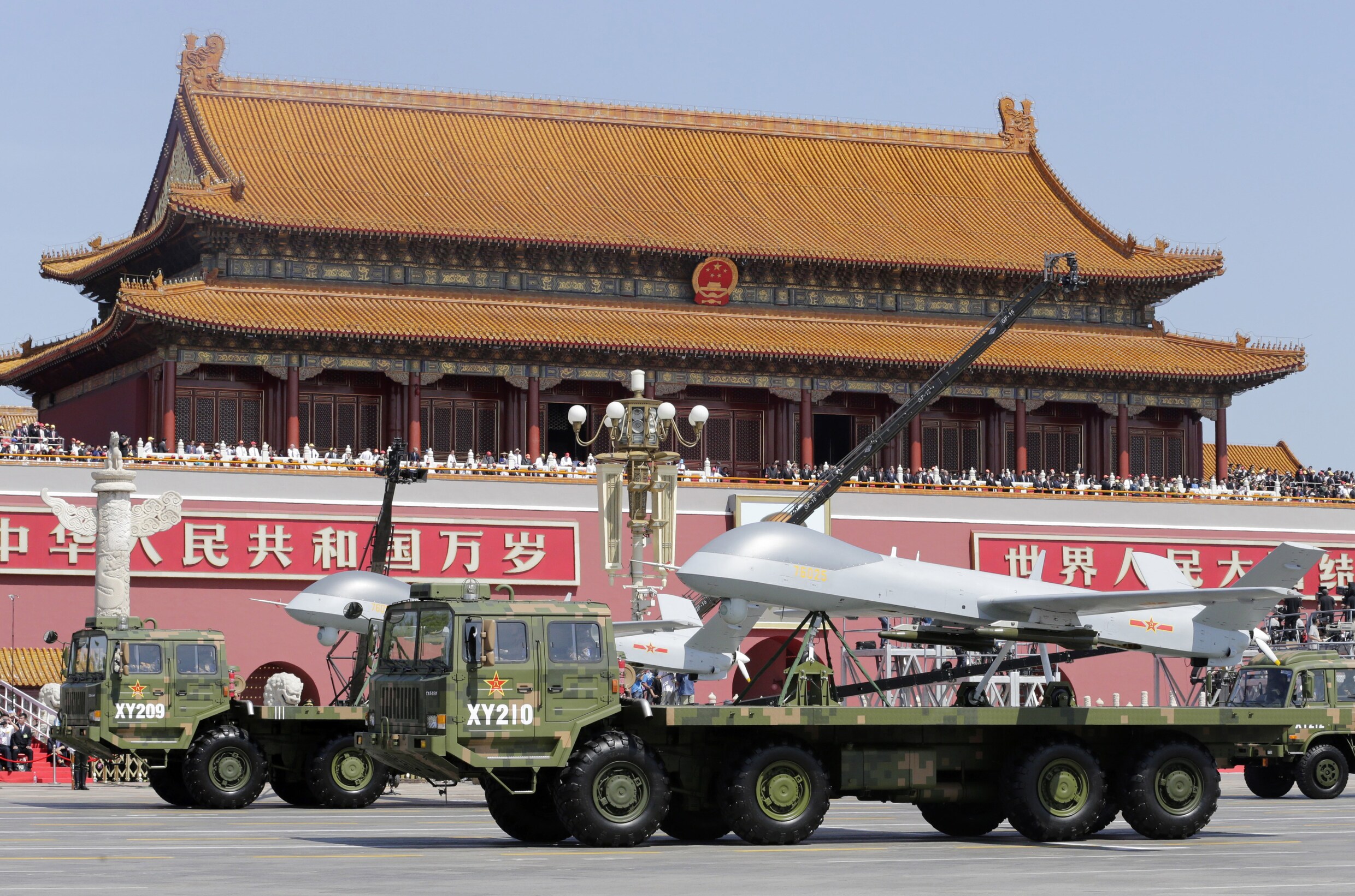 China herdenkt einde WO2 met militair machtsvertoon op Plein van de ...