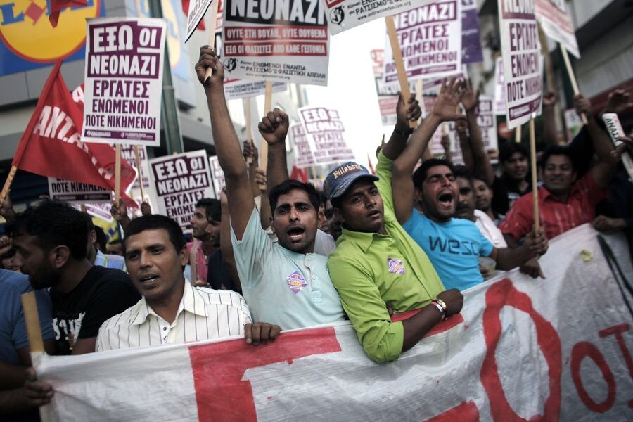 "Griekse autoriteiten doen niets tegen xenofoob geweld" | De Morgen