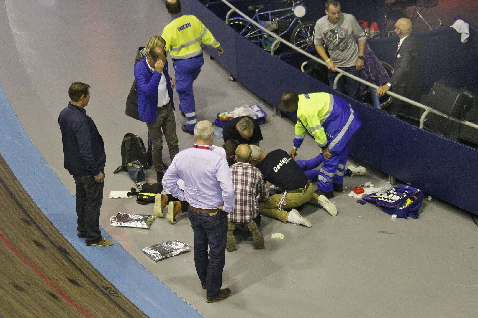 Gangmaker Zesdaagse van Amsterdam kwam ten val na hartritmestoornissen ...