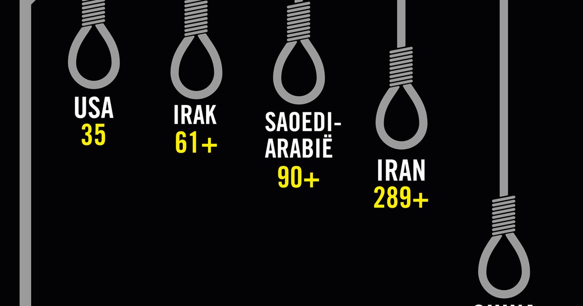 Fors meer doodstraffen, maar minder executies in 2014 | De Morgen