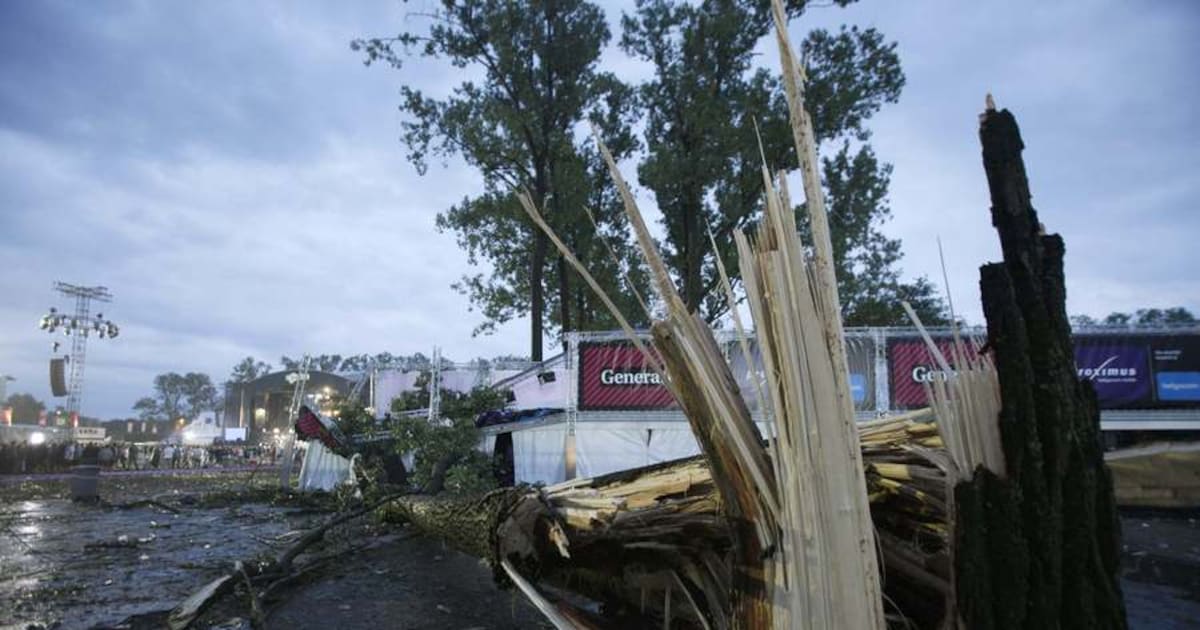Ministerraad erkent noodweer Pukkelpop als ramp | De Morgen