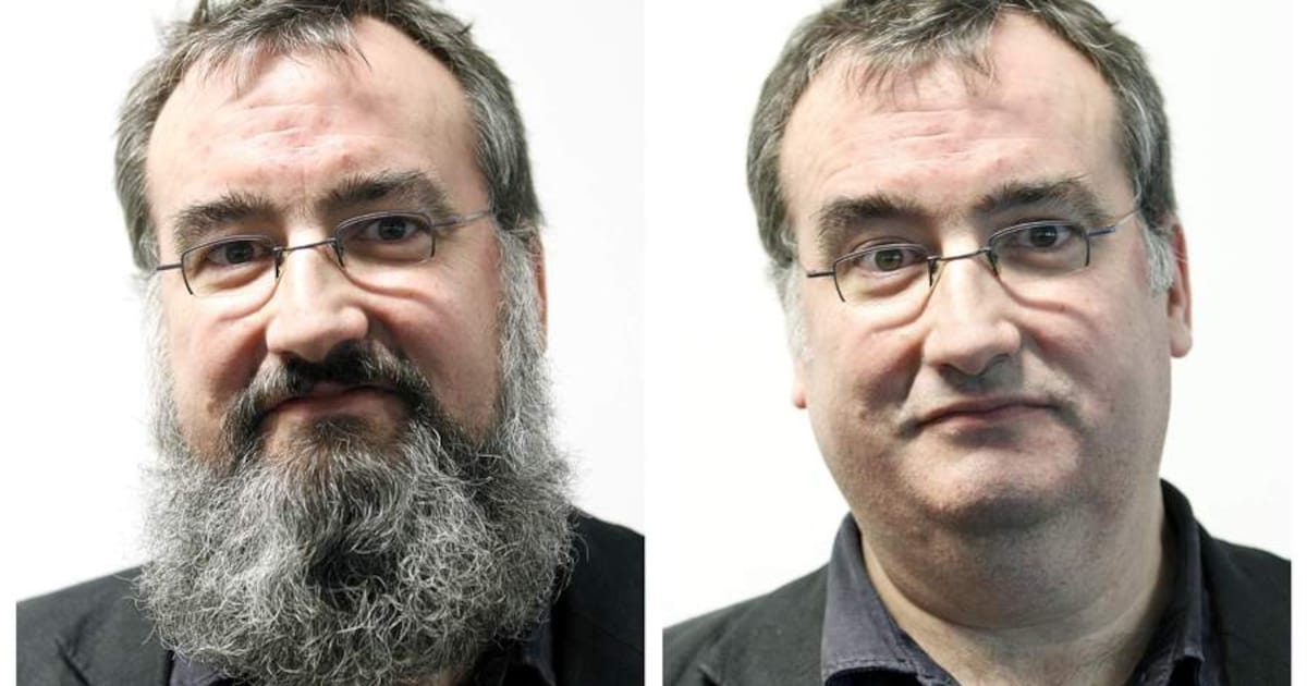 Radiomaker Koen Fillet laat protestbaard afscheren | De Morgen