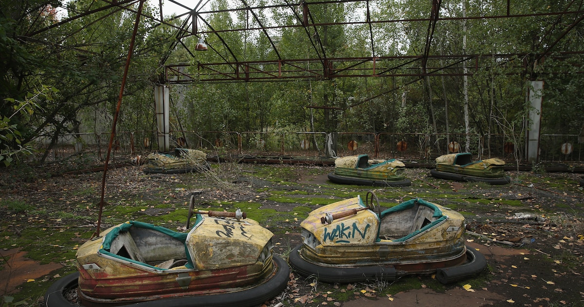 Foto's onthullen hoe vervallen spookstad er 30 jaar na ramp Tsjernobyl bijligt | De Morgen