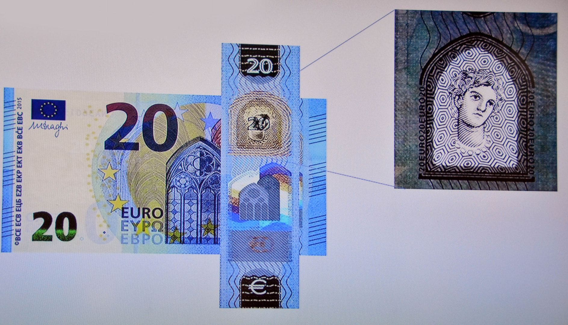 Zo ziet het nieuwe biljet van 20 euro eruit | De Morgen