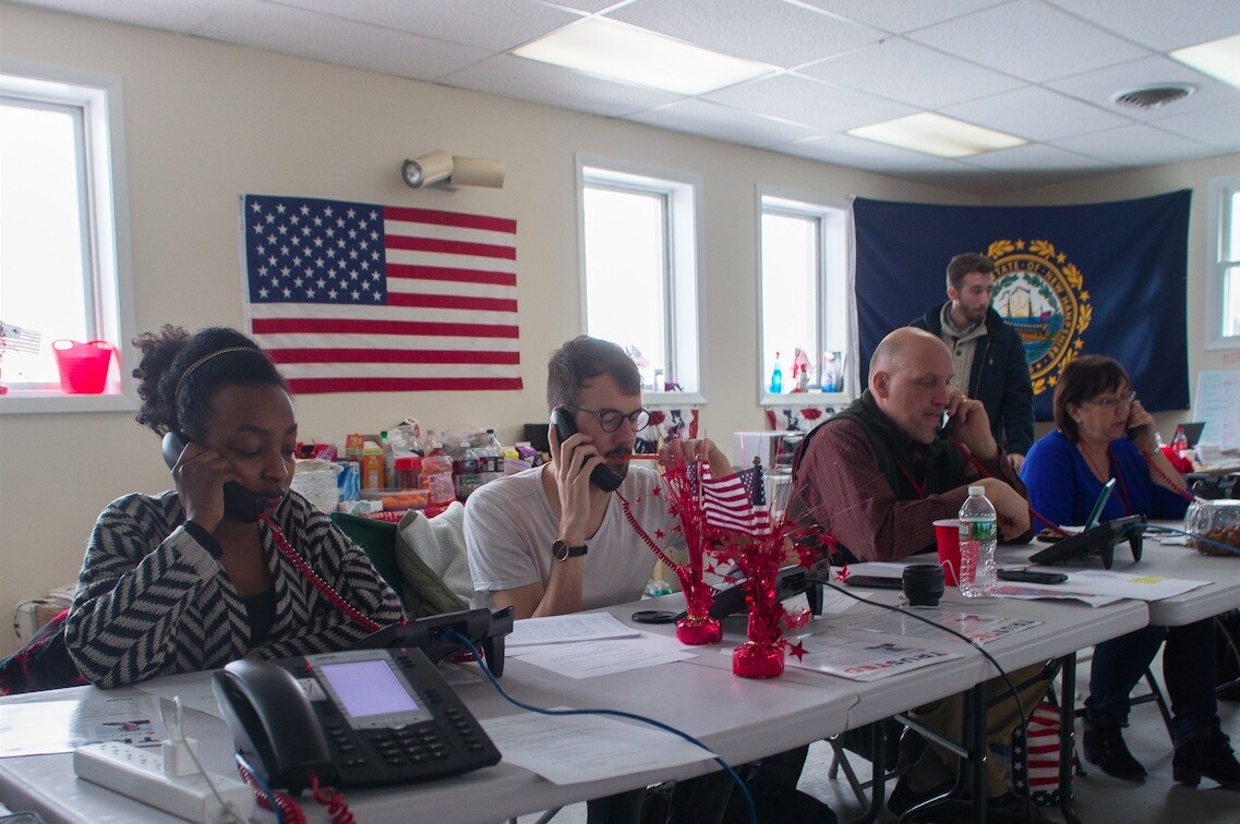 Op campagne met de vader van Chris Christie: "Ik ben het bellen ...