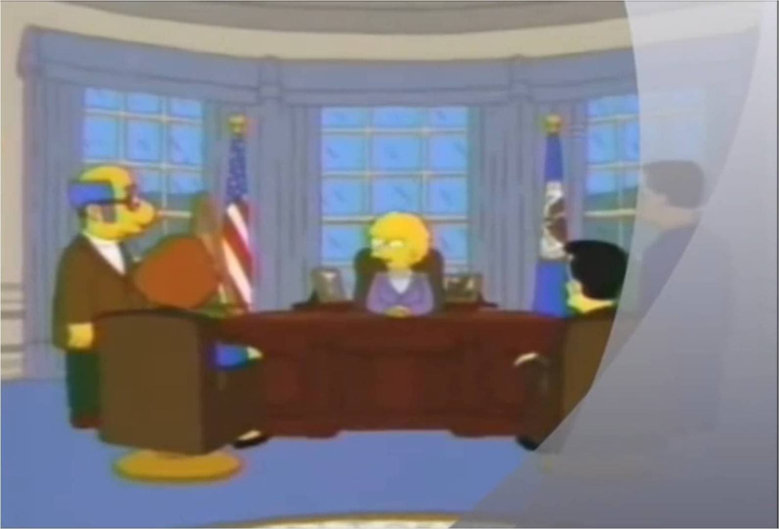 The Simpsons waarschuwden VS 16 jaar geleden al voor 'President Trump ...