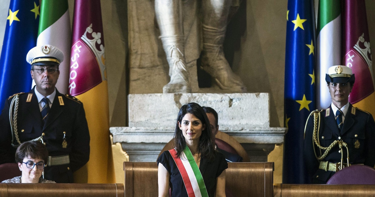 Eerste vrouwelijke burgemeester van Rome legt eed af | De Morgen